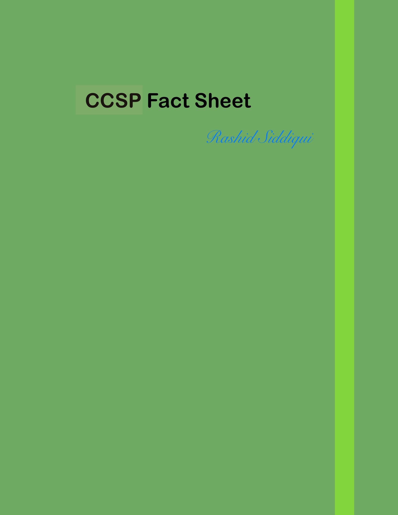 CCSP OSG Book Fact Sheets – CISSP Made Easy